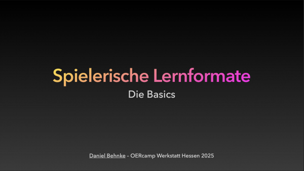 Spielerische Lernformate – Die Basics - digital | spielend – lernen
